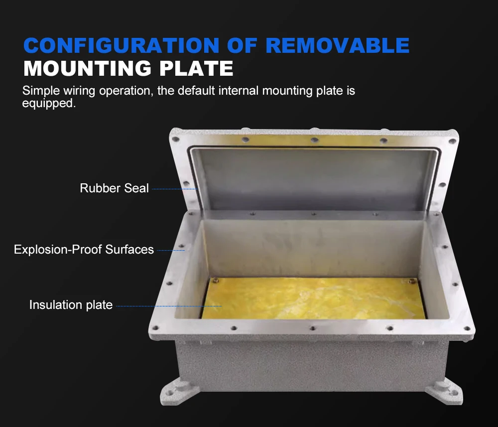 ATEX Junction Box Explosion Proof Aluminum Die Casting Explosion-proof ...
