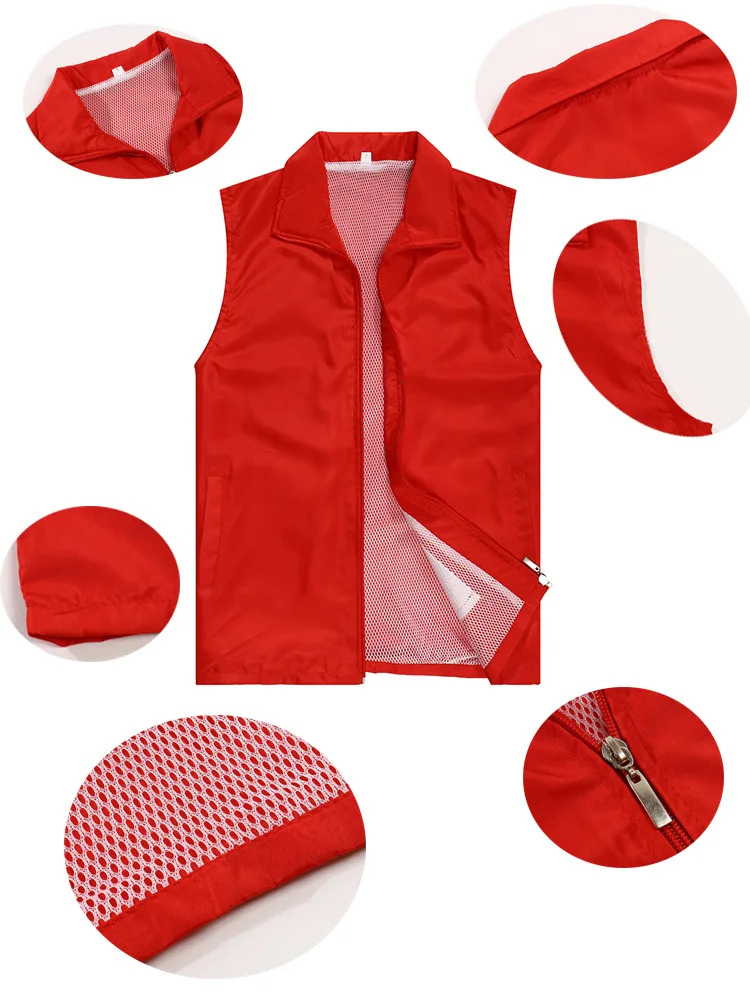 Custom Clerk Workwear Adult Volunteer Activity Vest Supermarket Uniform ...