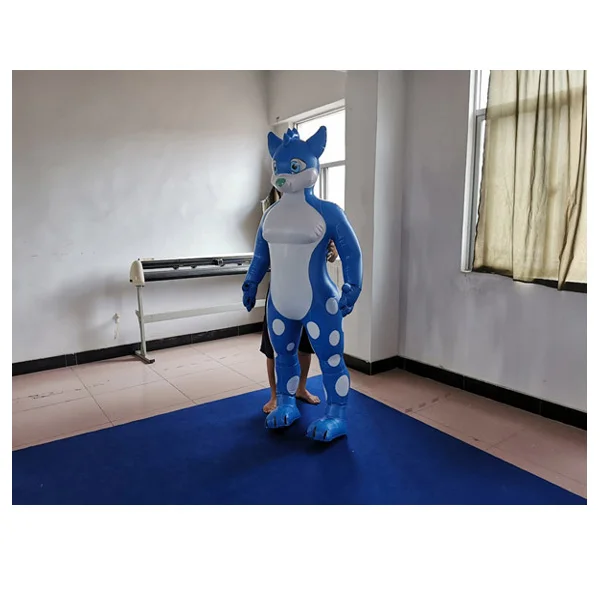 Customizable PVC Cartoon Inflatable Wolf Suit - Durable & Fun