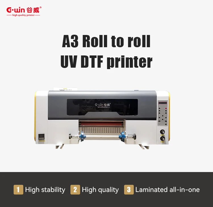 A3 Roll to Roll UV DTF Printer - Efficient Sticker Printing