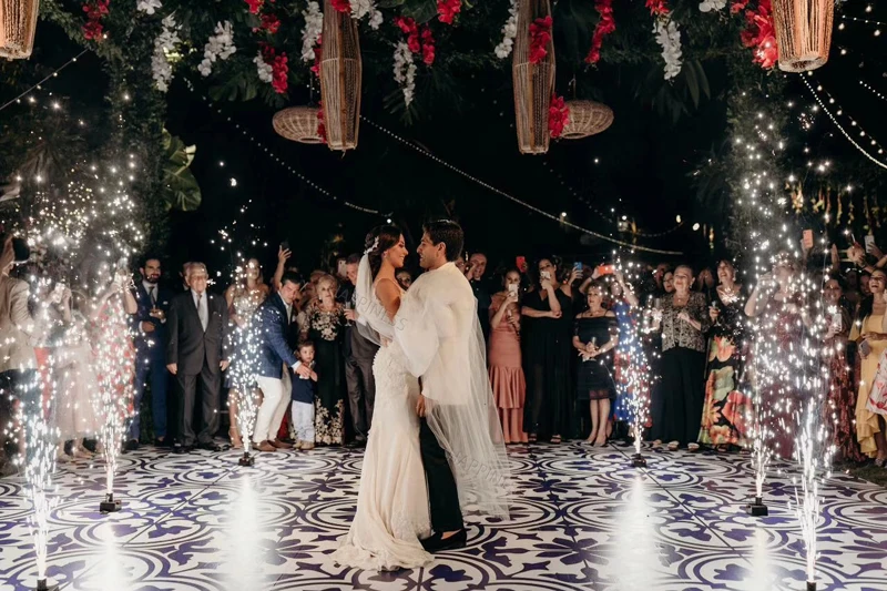 8 Cues Wedding Cold Pyro Fireworks Firing System - Wireless Indoor ...