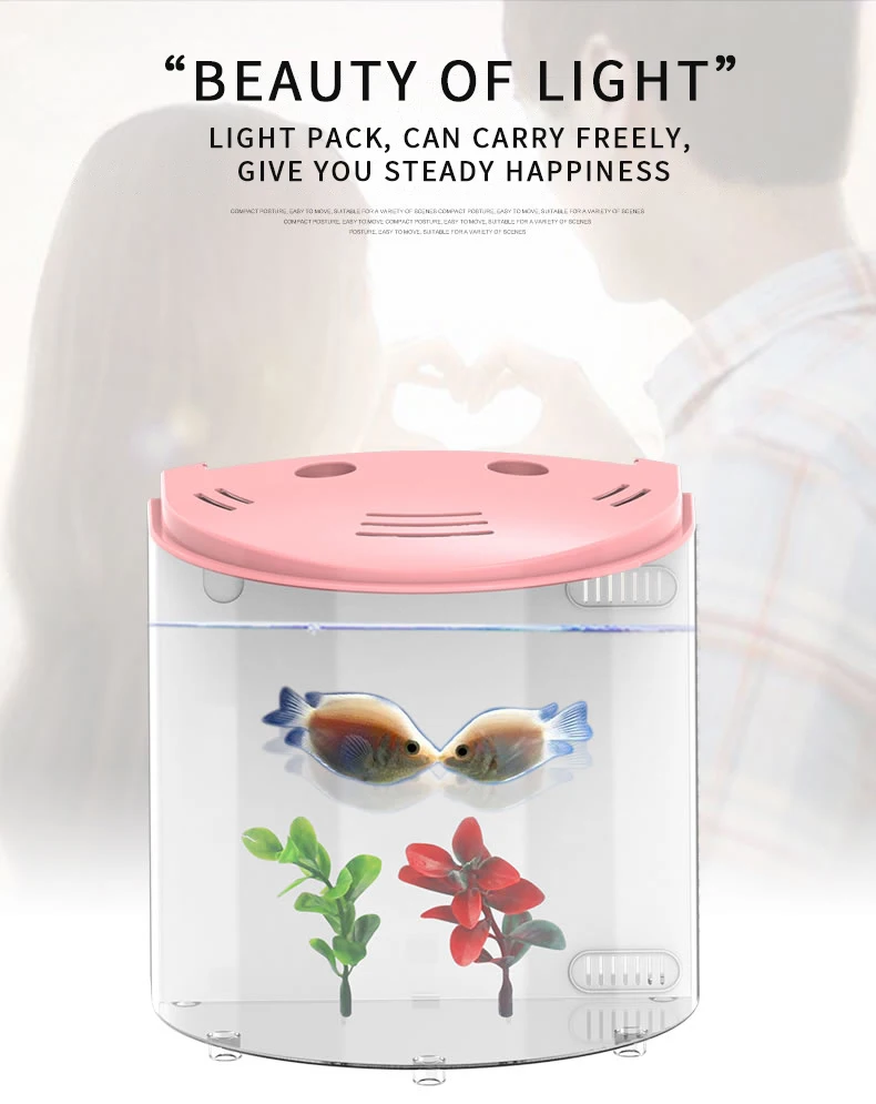 Mobile Tank Fish Tank Cam - Transparent Acrylic Aquarium