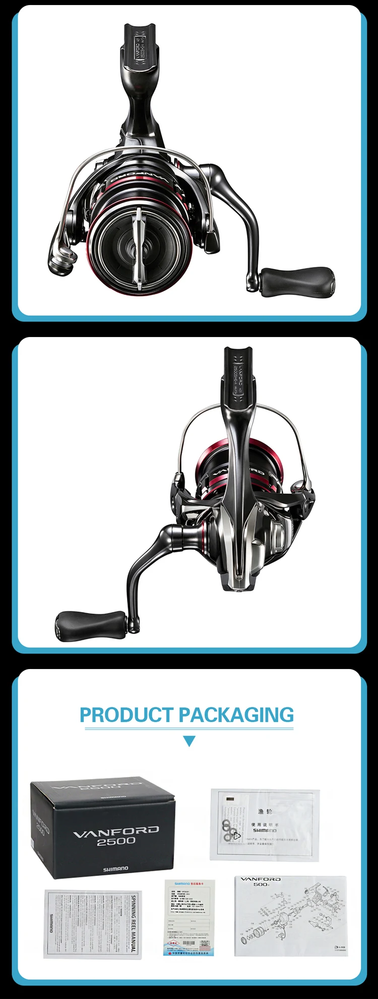 Vanford Low Gear Ratio Reel Spinning Wheel Shimano 5000 1000 C2000s 2500 2500s C3000 4000 Ci4 ...