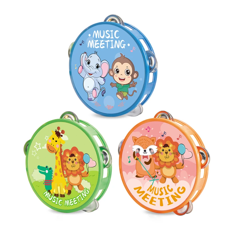 Cartoon Animals Design Baby Rattle Clapping Hand Bell Musical ...