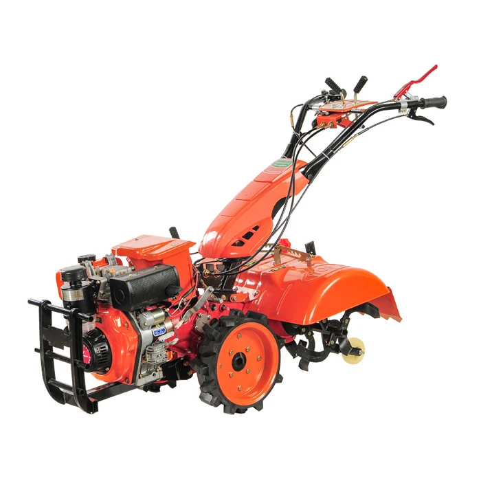 Powerful Multifuctionl Garden Diesel Tiller Rotary Cultivator Farm ...