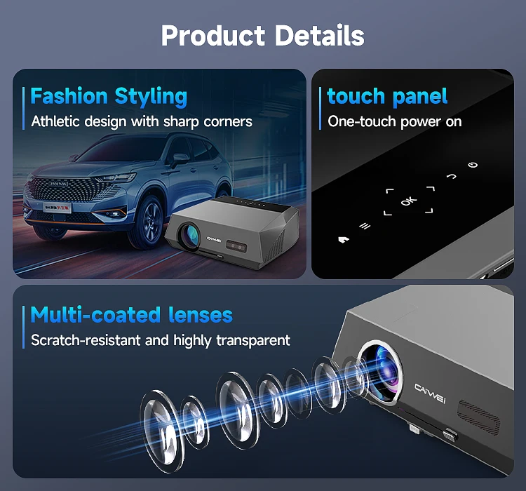 Pro Projector Full Hd Home Theater Cinema 14300 Lumens Led Beamer 1080p ...