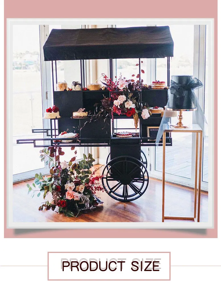 White Mobile Candy Bar Cart - Perfect for Weddings & Events