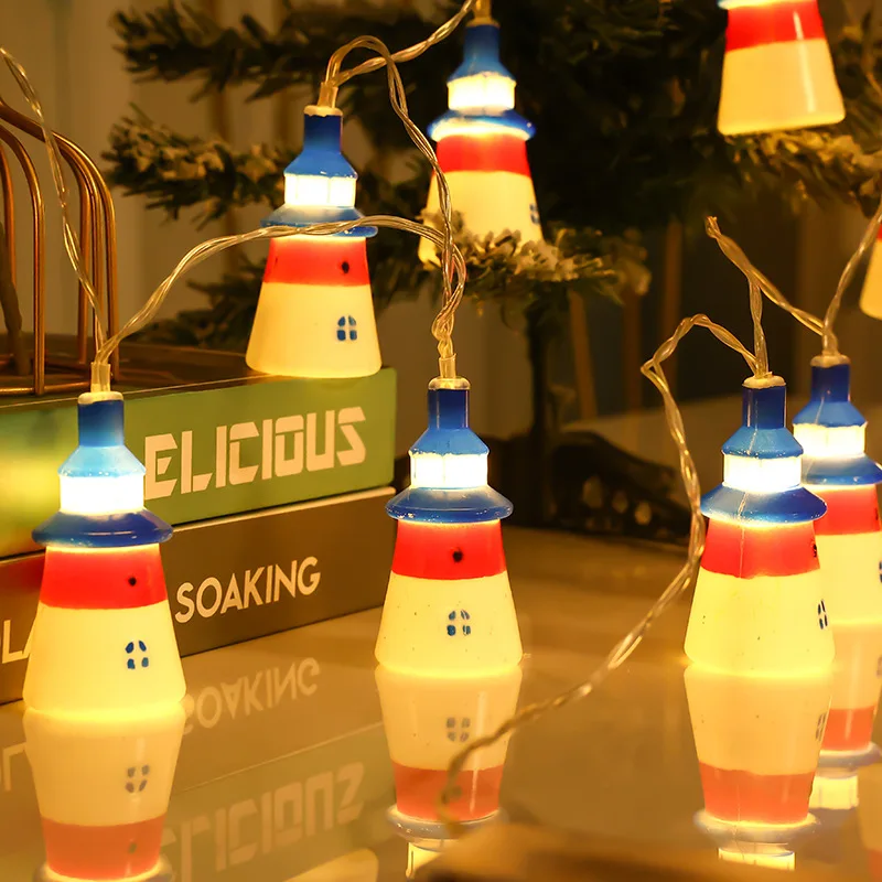 DM24060 LED string light-- lighthouse-Taizhou Deco-Maker Arts and ...