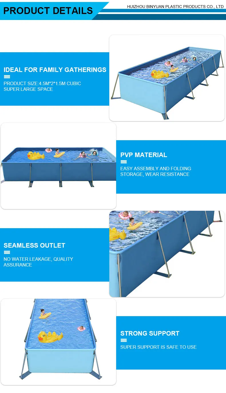 Garden City KS Big Pool - Rectangular Metal Frame Pool