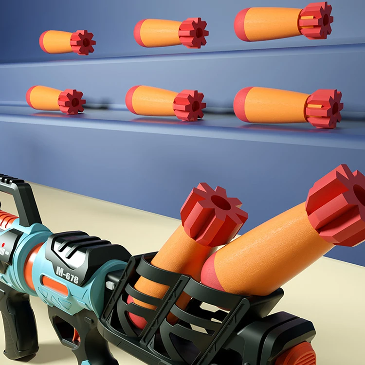 Toy Guns For Kids Toy Rocket Launcher, Rocket Gun W/ 3 Foam Rockets ...