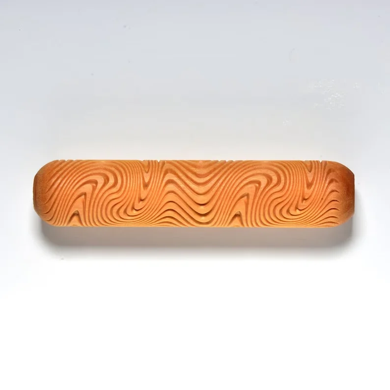 Big Pottery Hand Roller - Eco-Friendly Clay Texture Tool