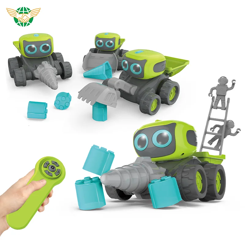 STEM Remote Control Engineering Construction Robot Vehicle Toy ...