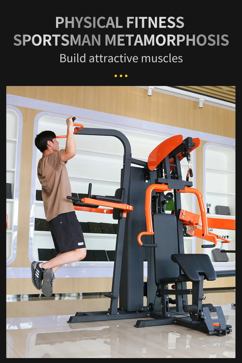 Multi Station Gym Body Building Equipment 3 Station Home Gym Equipment ...