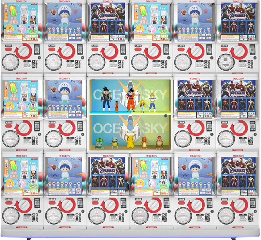 DOZIYU Mini Cosmic Code Gashapon Vending Machine - Free Combo