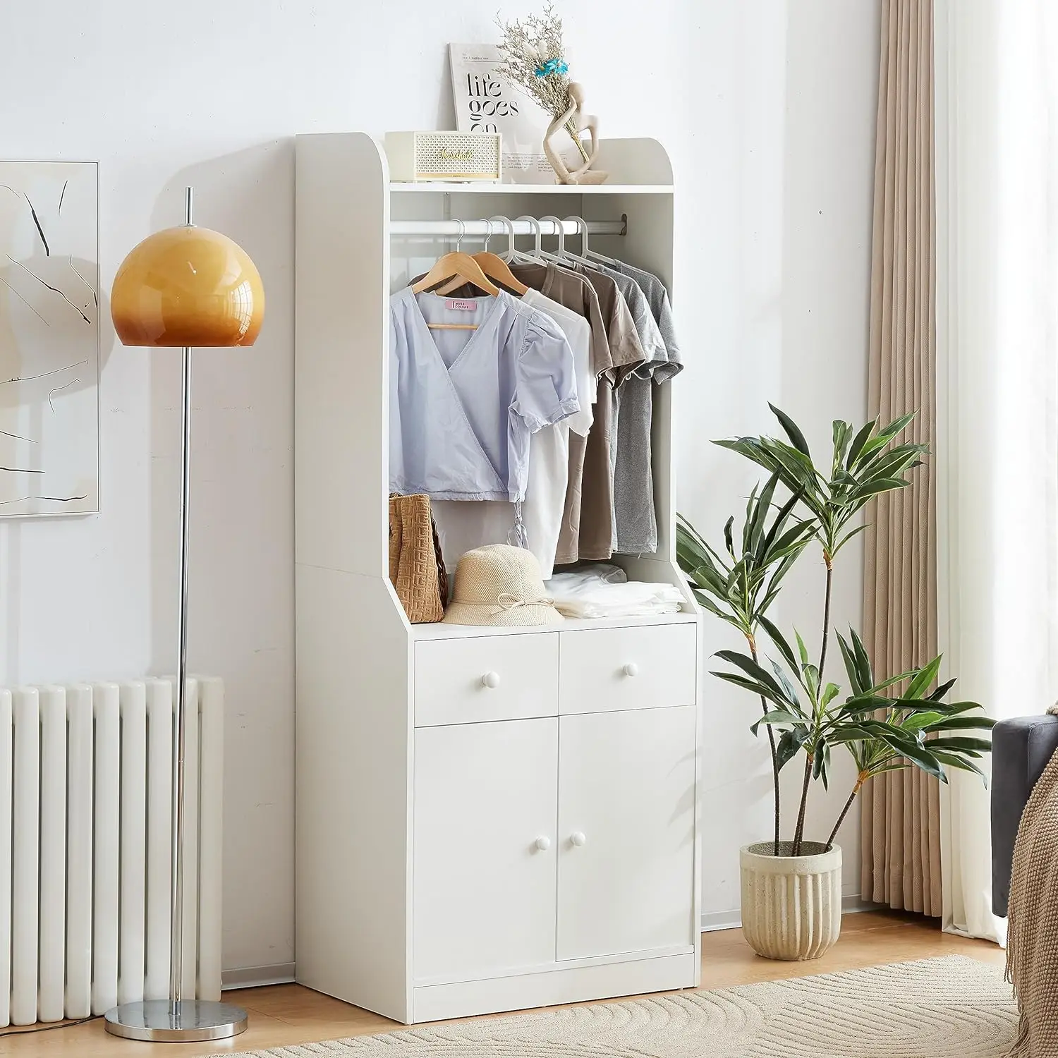 Bedroom Wardrobe Wardrobe With Drawers And Shelves - Plenty Of Storage ...