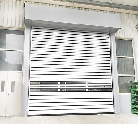 Industrial Aluminum Rapid Metal Fast Spiral Door With Radar Sensor Hard ...