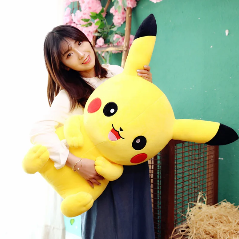 2023 Wholesale Giant 20-70cm Pikachu Plush Toys Big Size Smiling ...