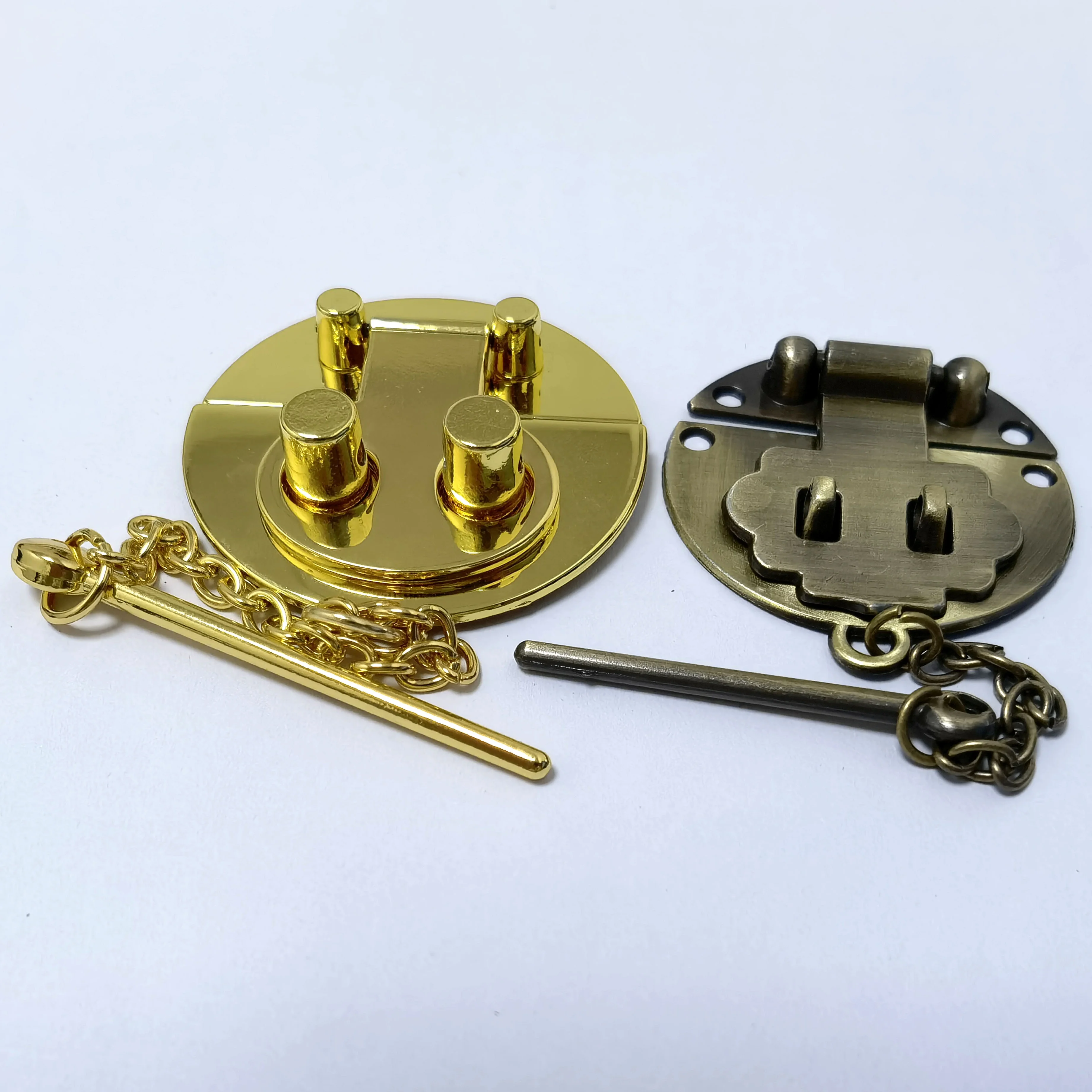 Bag Accessories Insert Locks Buckle Purse Clasp Bag Chain Locks Wooden ...