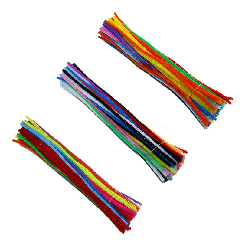 100PCS Soft Fuzzy Sticks - DIY Craft and Puzzle Toys