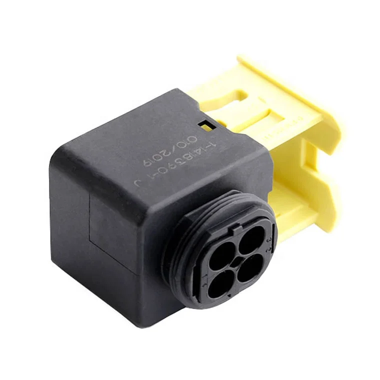 4 Way Heavy Duty Series 1-1418390-1 Female Housing Sealed Black Auto ...