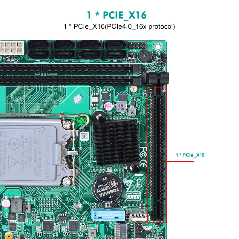 Mini Itx Computer Motherboard 12th Gen Alder Lake-s 8*sata3.0 Nas ...