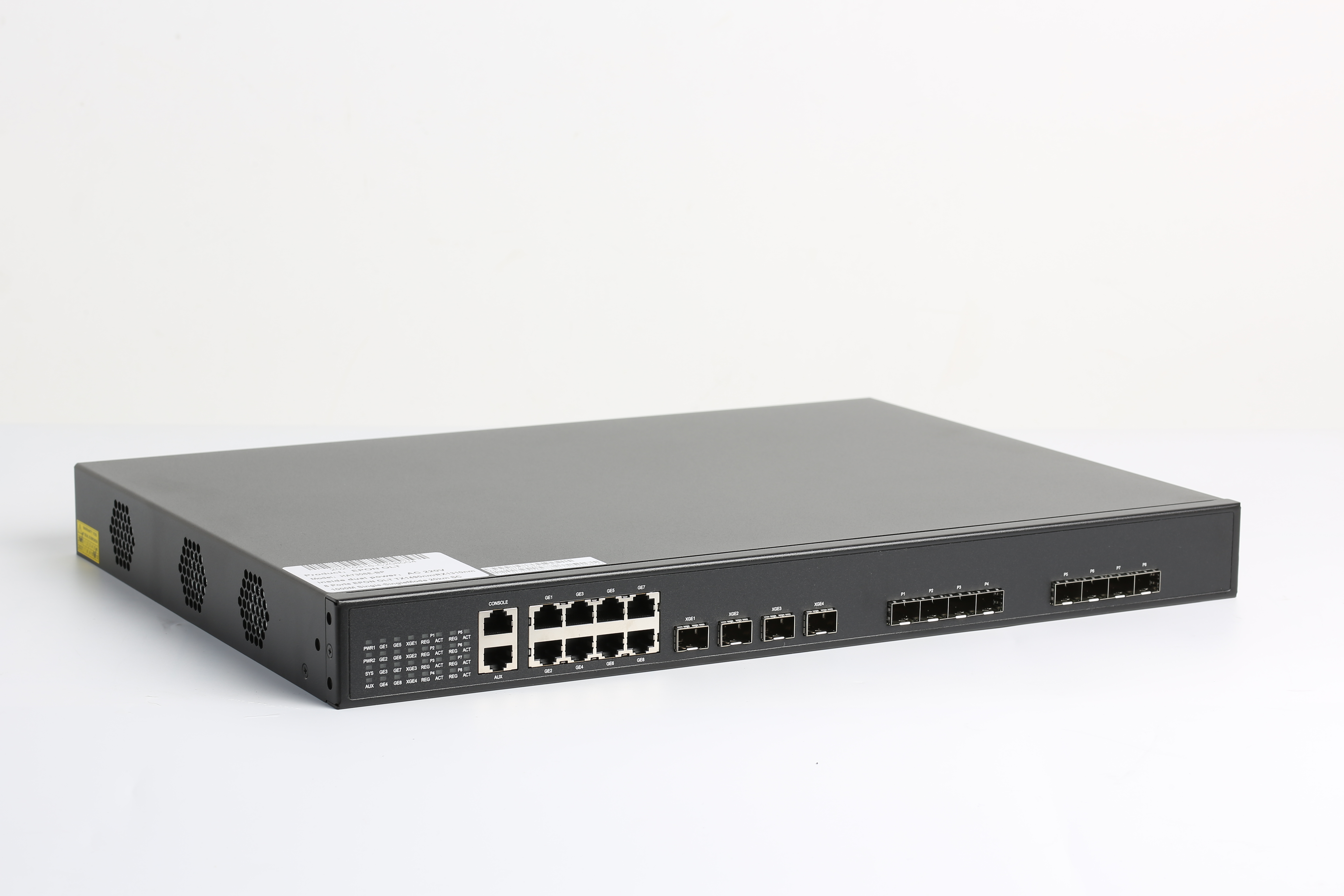 1U standard rack-mounted 8 Ports Epon olt 8 SFP PON +12 Uplink Fiber ...