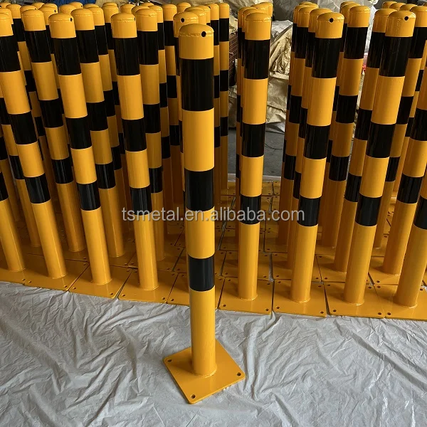 Heavy Duty Traffic Safety Barriers Car Road Parking Steel Bollards ...