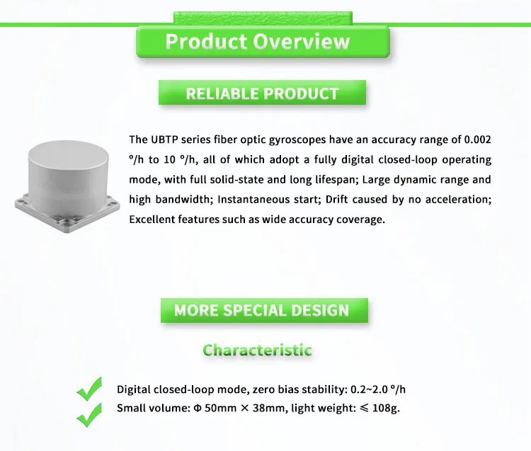 Univo Ubtp300y Small Inertial Navigation Guidance Head Fiber Optic Gyroscope Sensor North Seeker ...