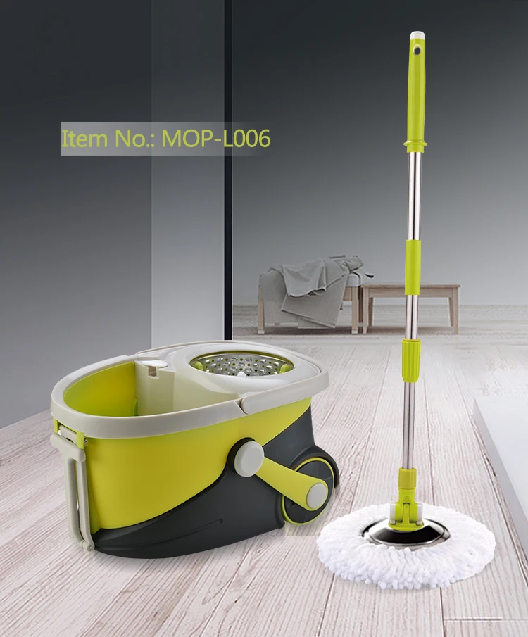 Topoto Professional Walkable 360 Spinning Mop And Mop Bucket Set With ...