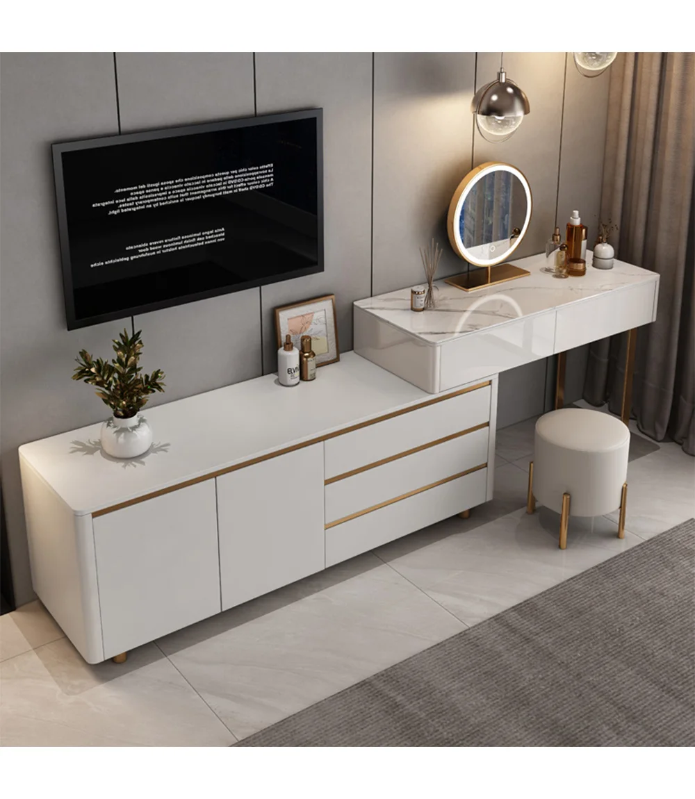 Modern Dressing Table with Storage - Stylish & Functional