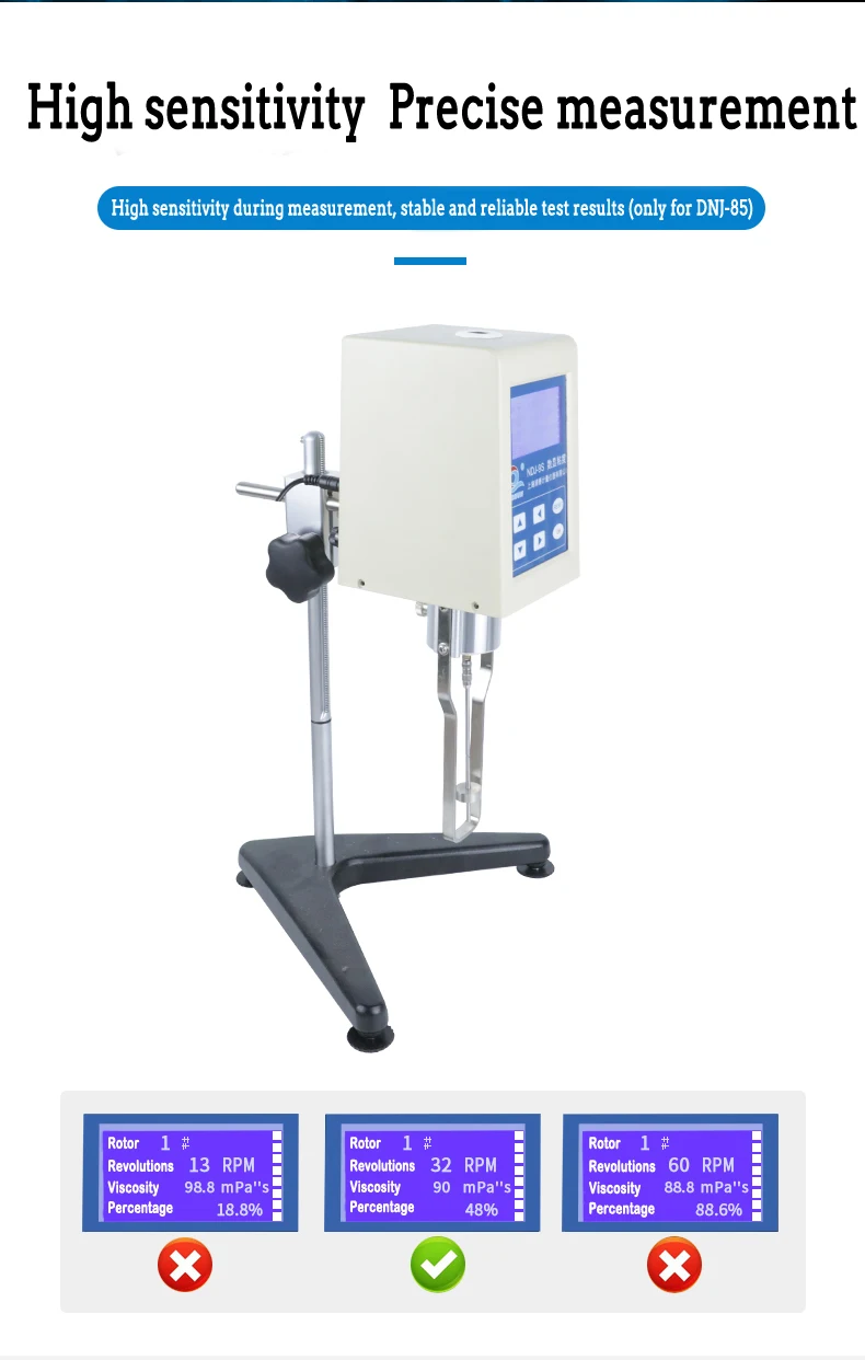 Portable Laboratory Digital Rotating Viscometer for Factory Use