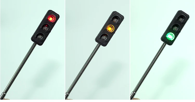 Model Train Railway 1:87 HO Scale Railroad Traffic Lights
