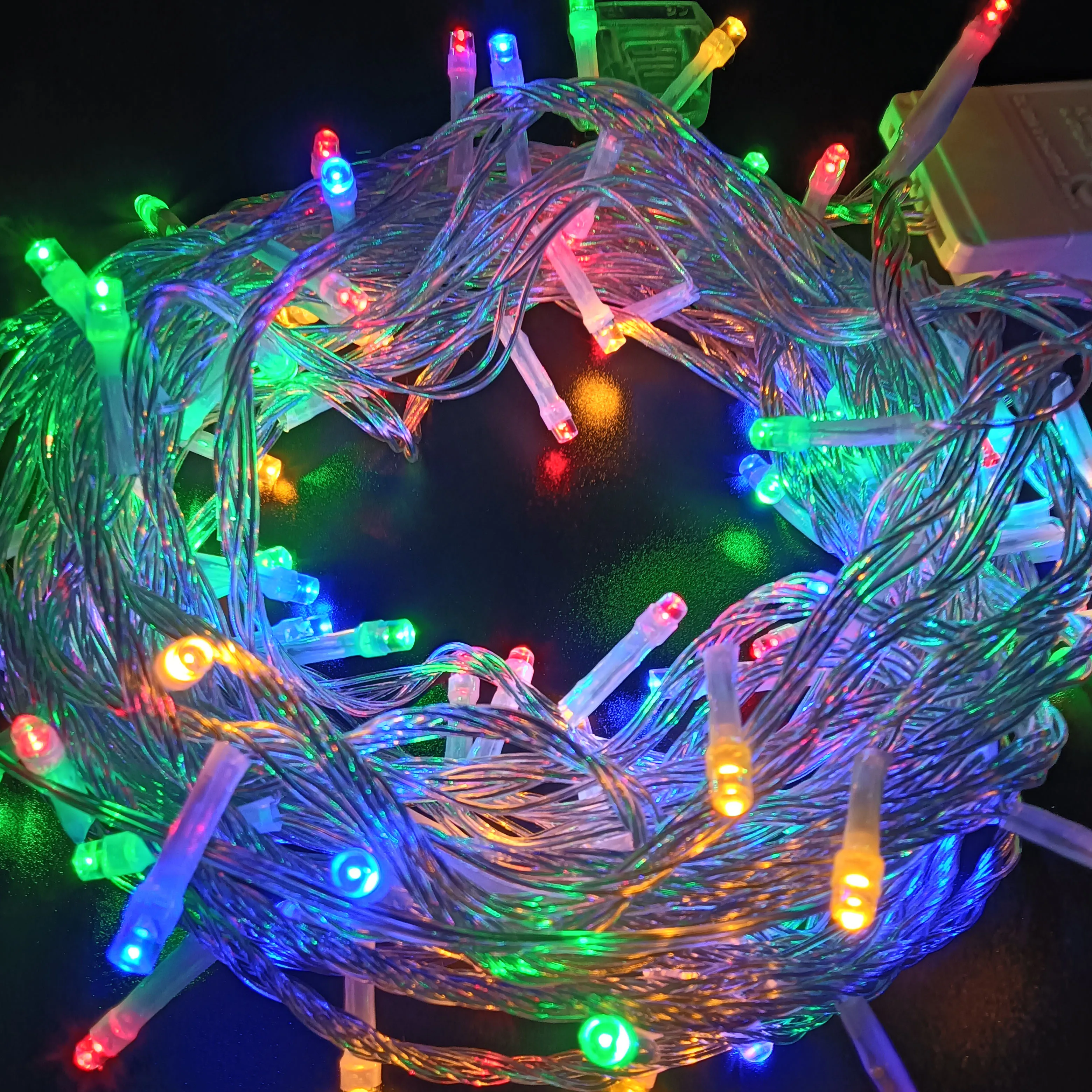 Alibaba.com: Factory Supply 220V 100 LED Light 10M Transparent Wire 8 ...