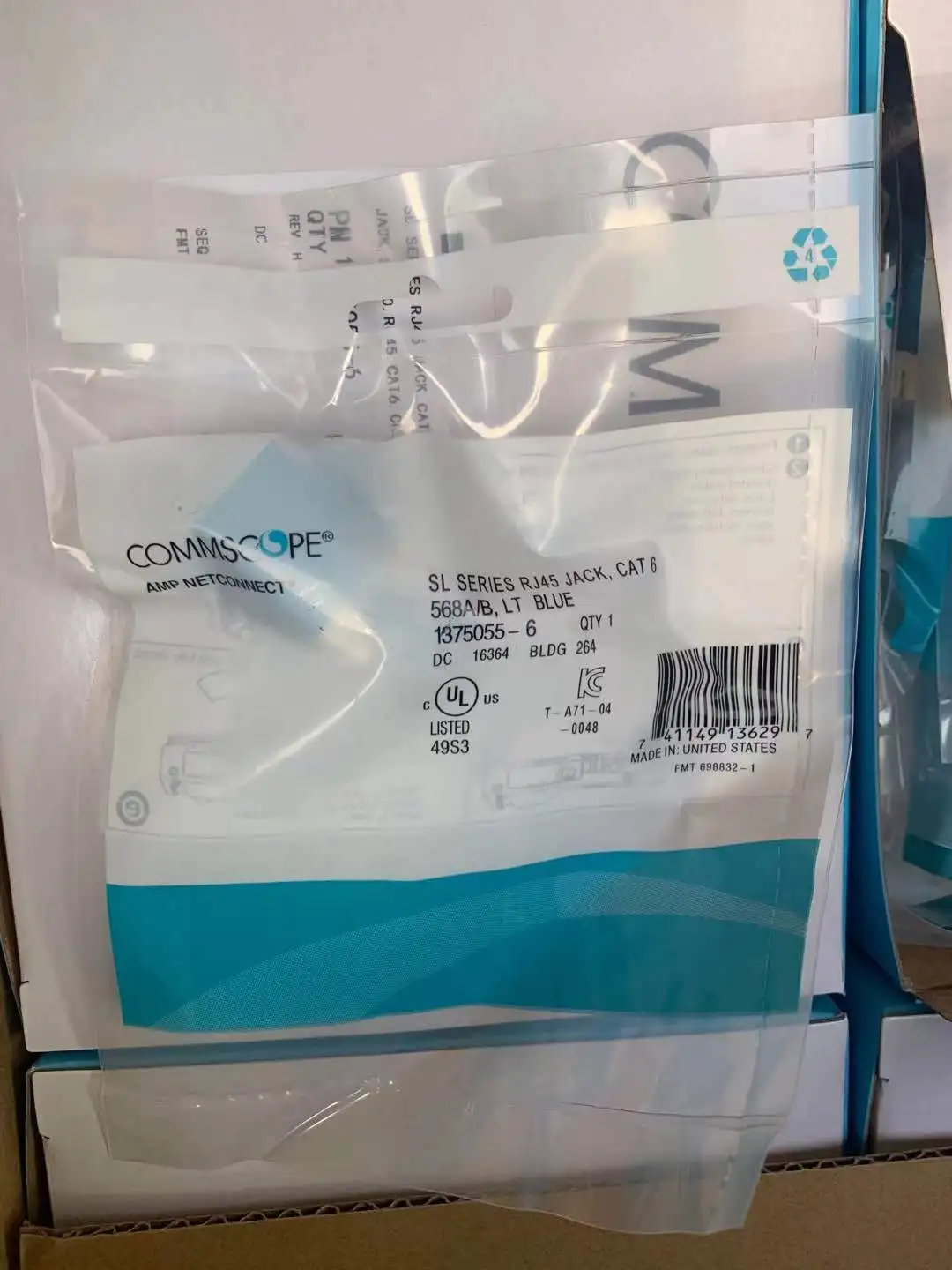 Cat.6 UTP Network Module RJ45 Keystone Jack for Commscope