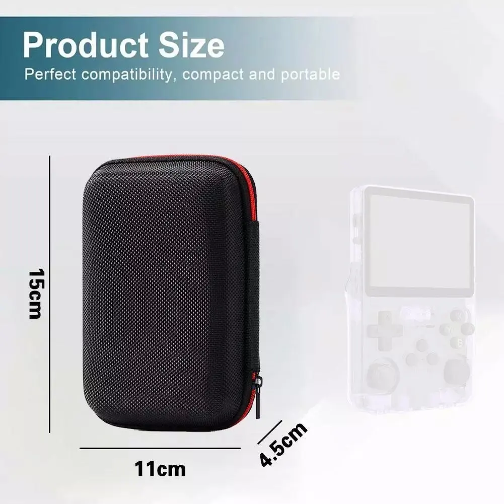 R36S Game Console Storage Bag - EVA Hard Shockproof Case