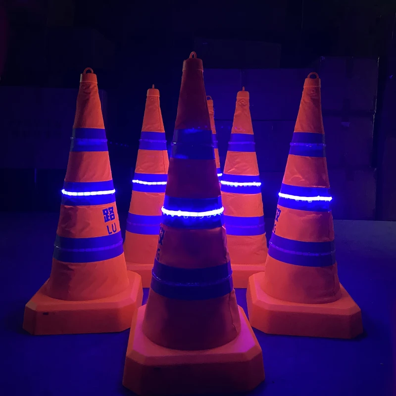 Retractable Height Plastic Foldable Road Traffic Collapsible Safety ...