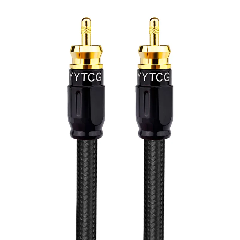 G2S HIFI Coaxial Cable RCA Male to Male Audio Cable Coax Cox Gold ...