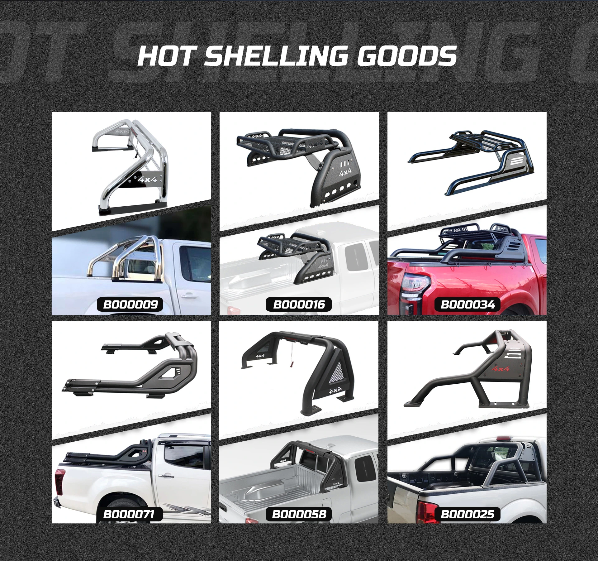 4x4 Universal Roll Bar With Roof Rack Basket Sports Roll Bar For Pickup ...