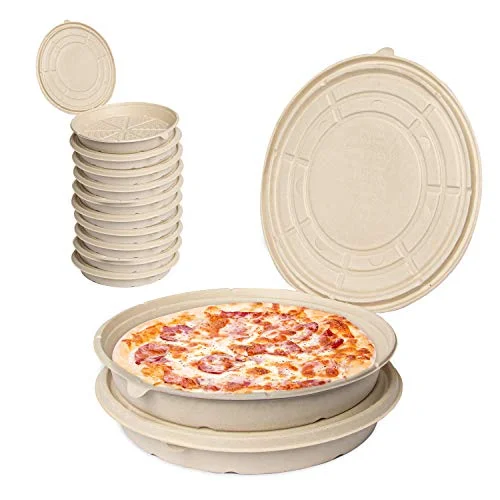 12 Inch Compostable Pizza Box - Sturdy & Biodegradable