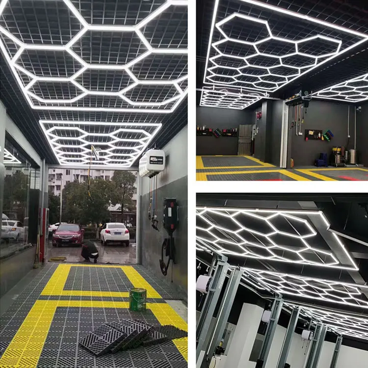 High Lightness Garage Light - Hexagon LED Lights for Detailing
