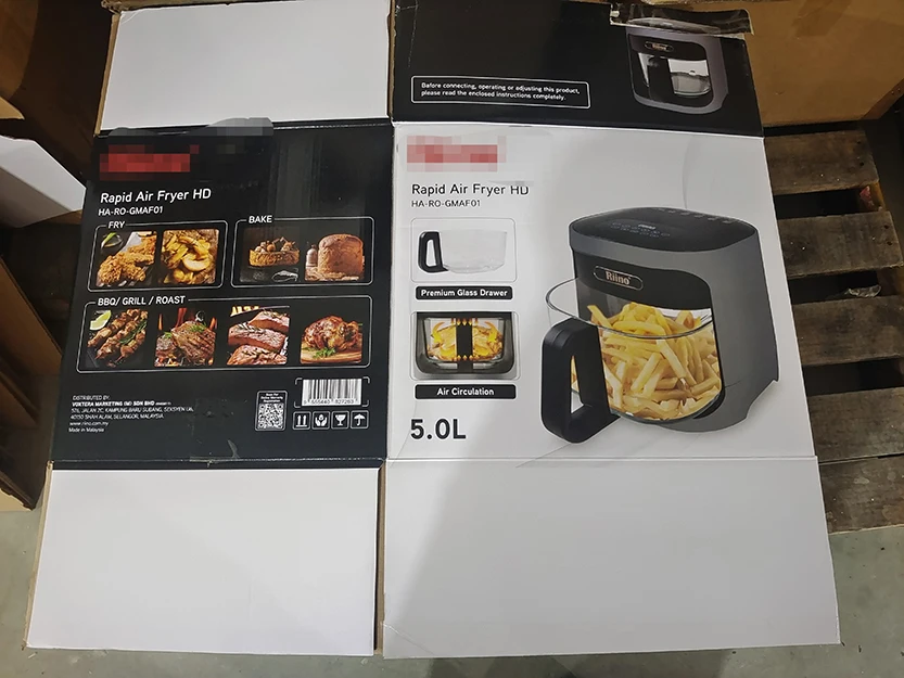Kc Approval 7l Touch Screen Glass Air Fryer With Visible Window ...