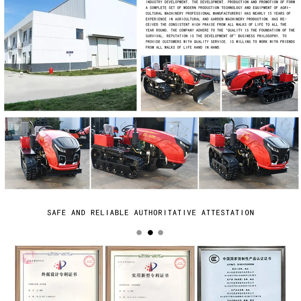 Cheap 50HP Agricultural Mini Crawler Tractor - Versatile Small Tractor ...