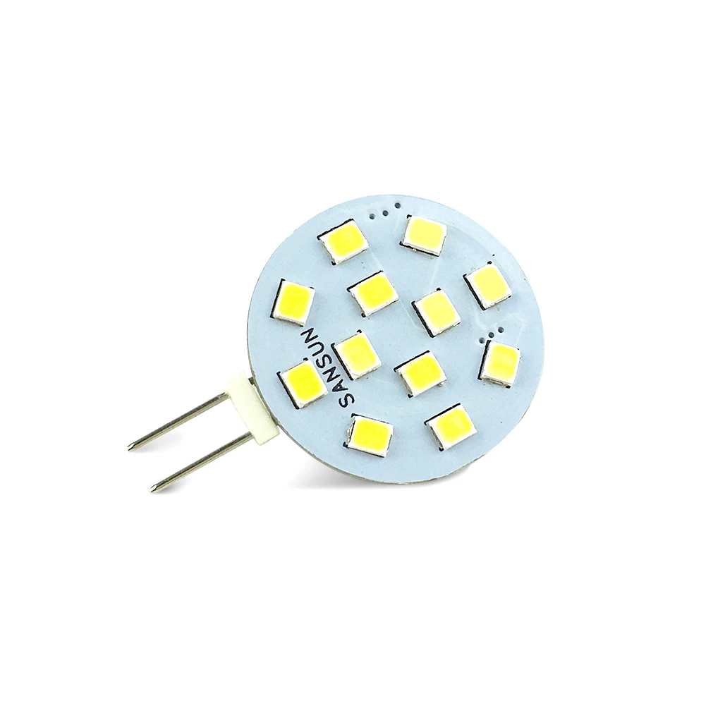 AC12V 24V Round Spotlight G4 LED Bulb 2.5W SMD2835 12LEDS