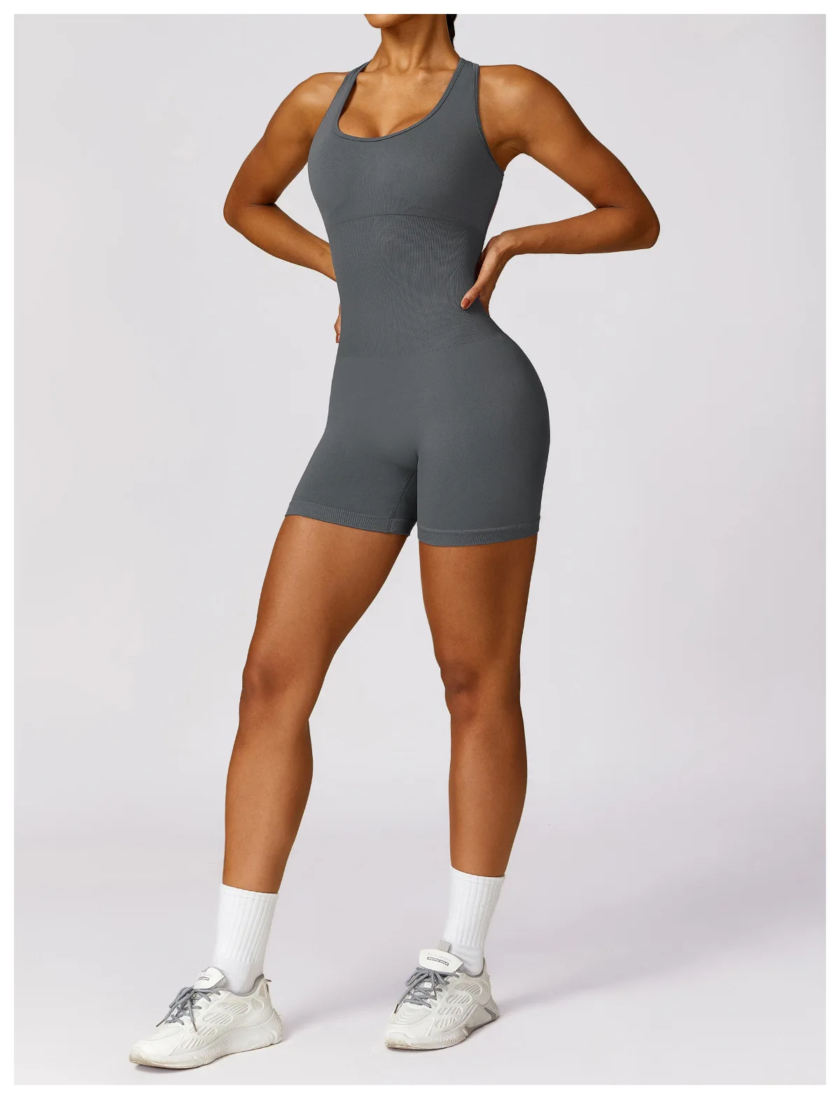 Seamless Workout Romper Scrunch Butt Activewear Custom Fitness Sports ...