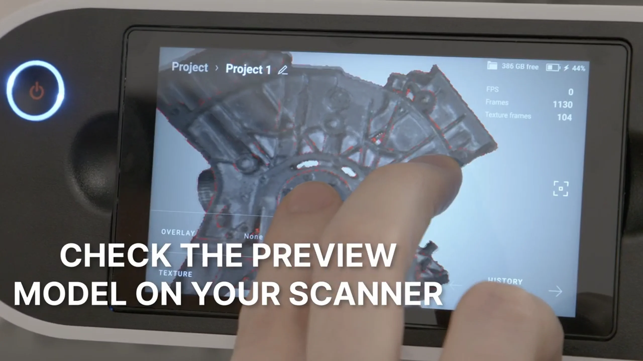 Artec-leo 3d Laser Scanner Wireless Intelligent Data Capture For Crime ...