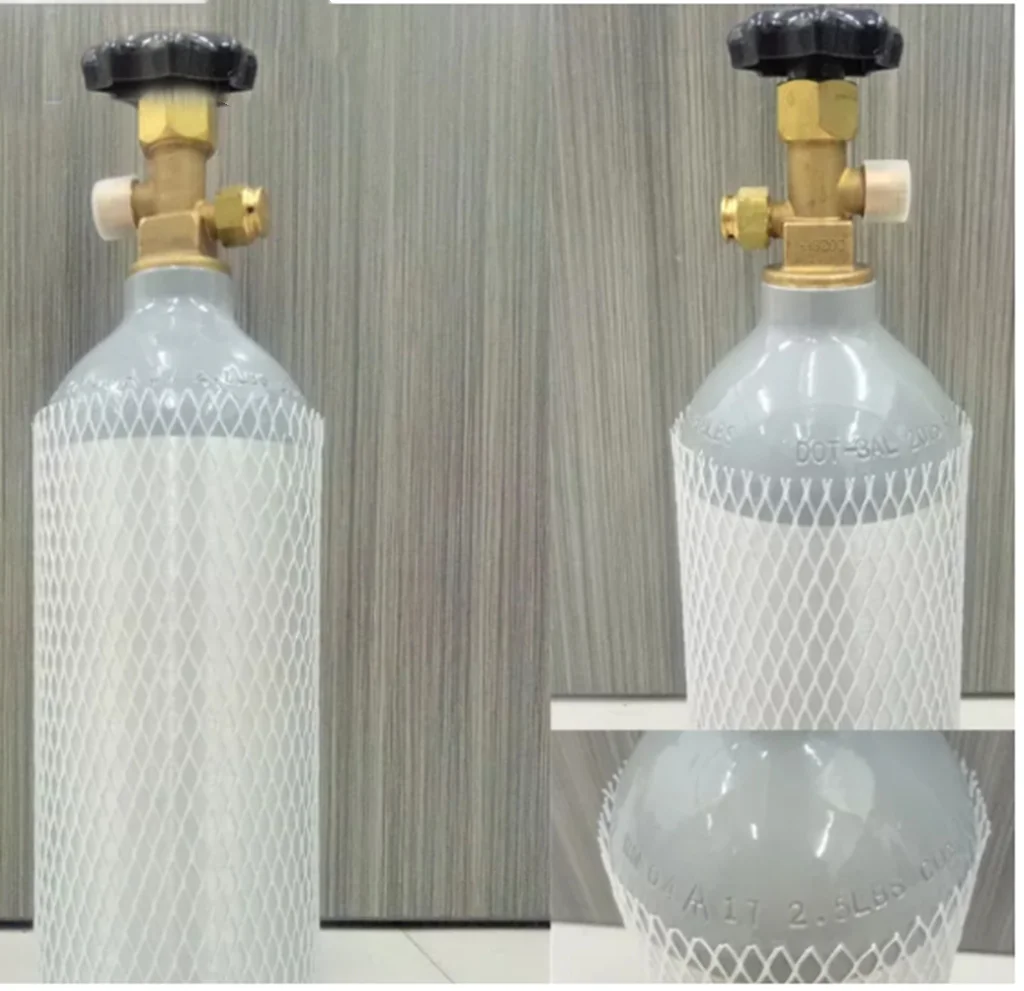 New Aluminum Co2 Gas Cylinder 10lb 15lb 20lb Aluminum CO2 Cylinder With ...