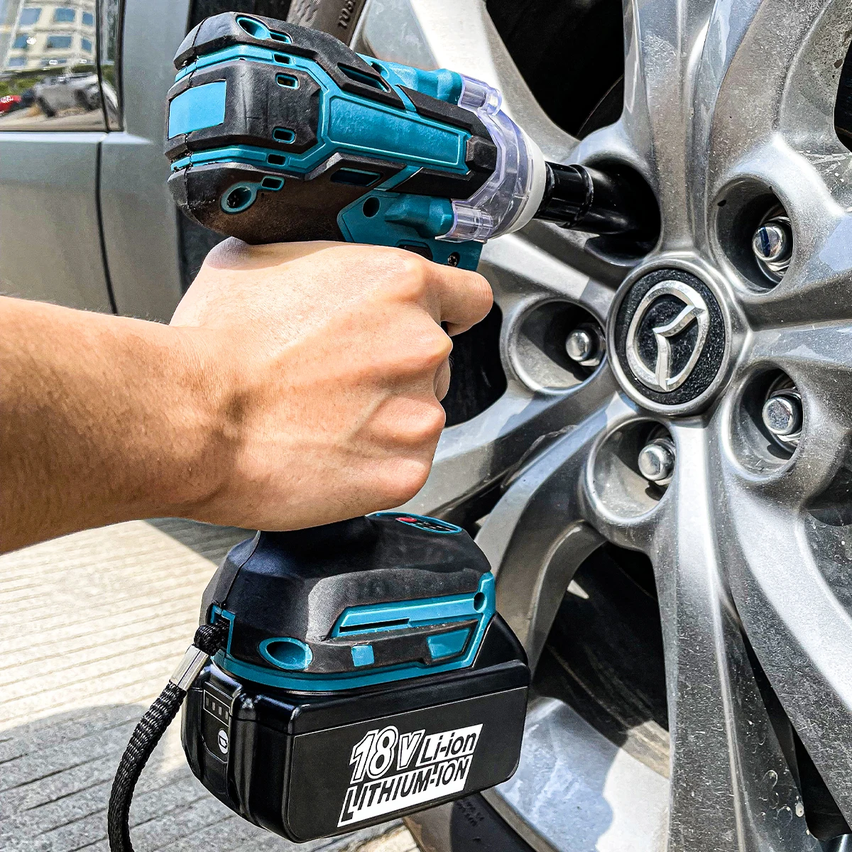 1/2 Impact Wrench For Trucks With Battery Powered Electric Wrench ...