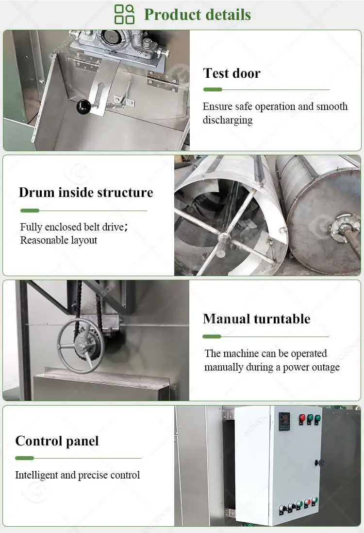 Automatic Roast Machine Nut Drum Small Groundnut Commercial Palm Kernel ...
