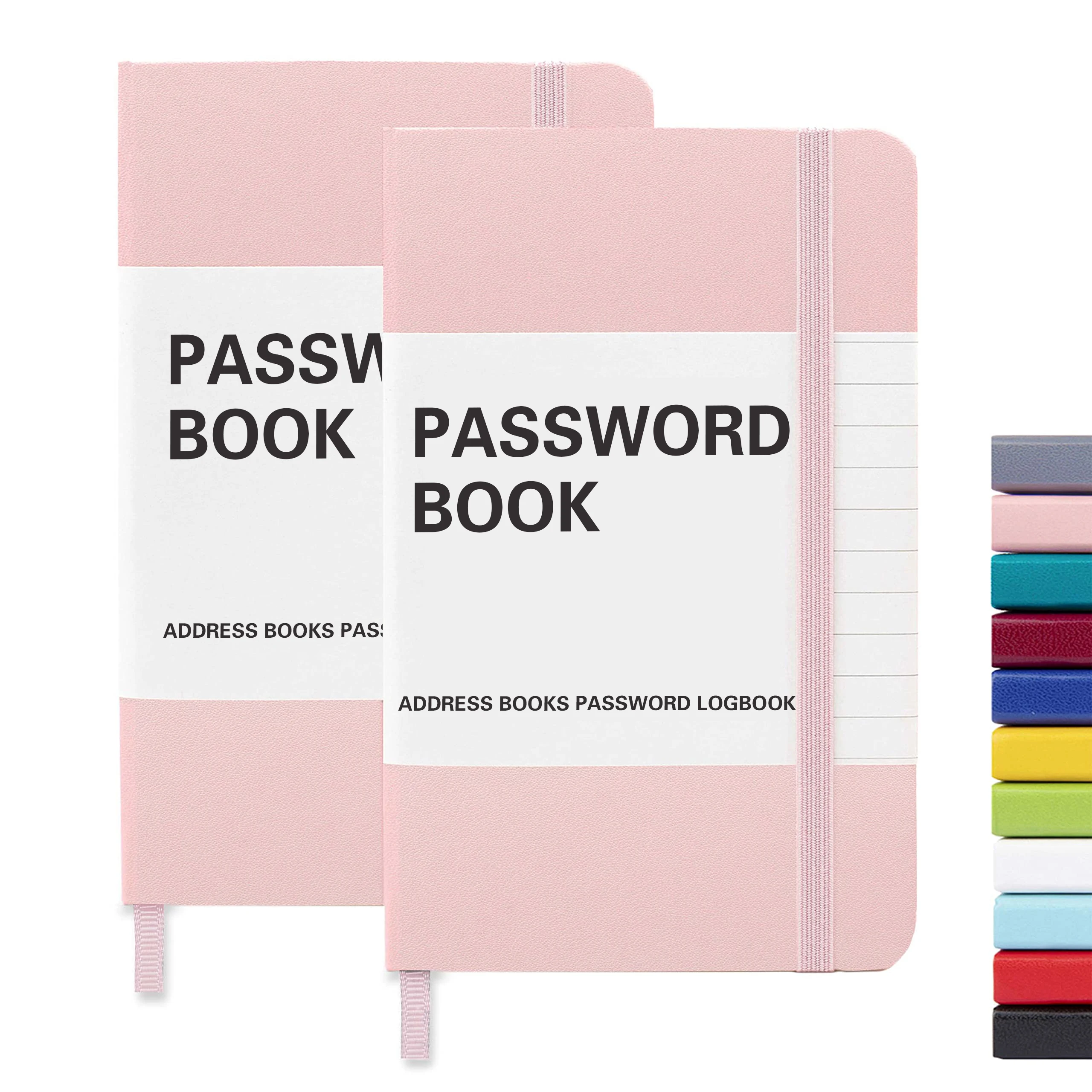 Custom Hardcover Password Notebook Internet Login Address Password Book ...