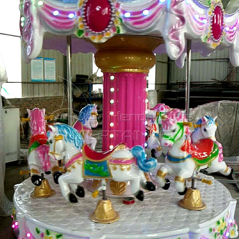 Top Sale Carousel Horses Plastic/kids Merry Go Round Rides Mini ...